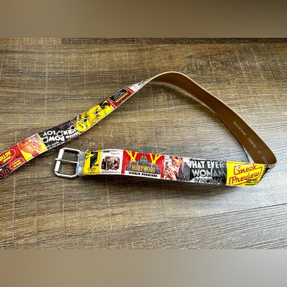 Accessories | Unique Multicolored Belt Depicting Movie Posters | Poshmark